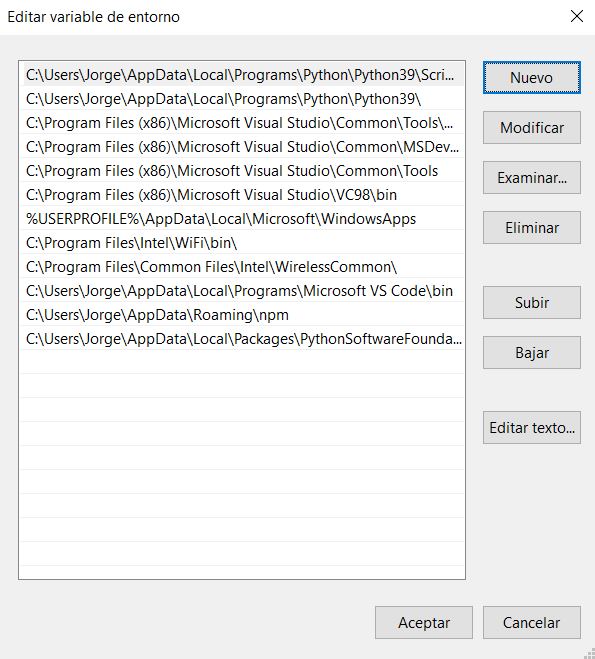 TSP Framework - Instalación desde Paquete de Instalador PIP